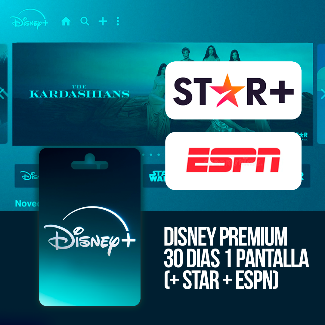Disney Premium 30 dias 1 pantalla (+ Star + ESPN) – Multipasspremium